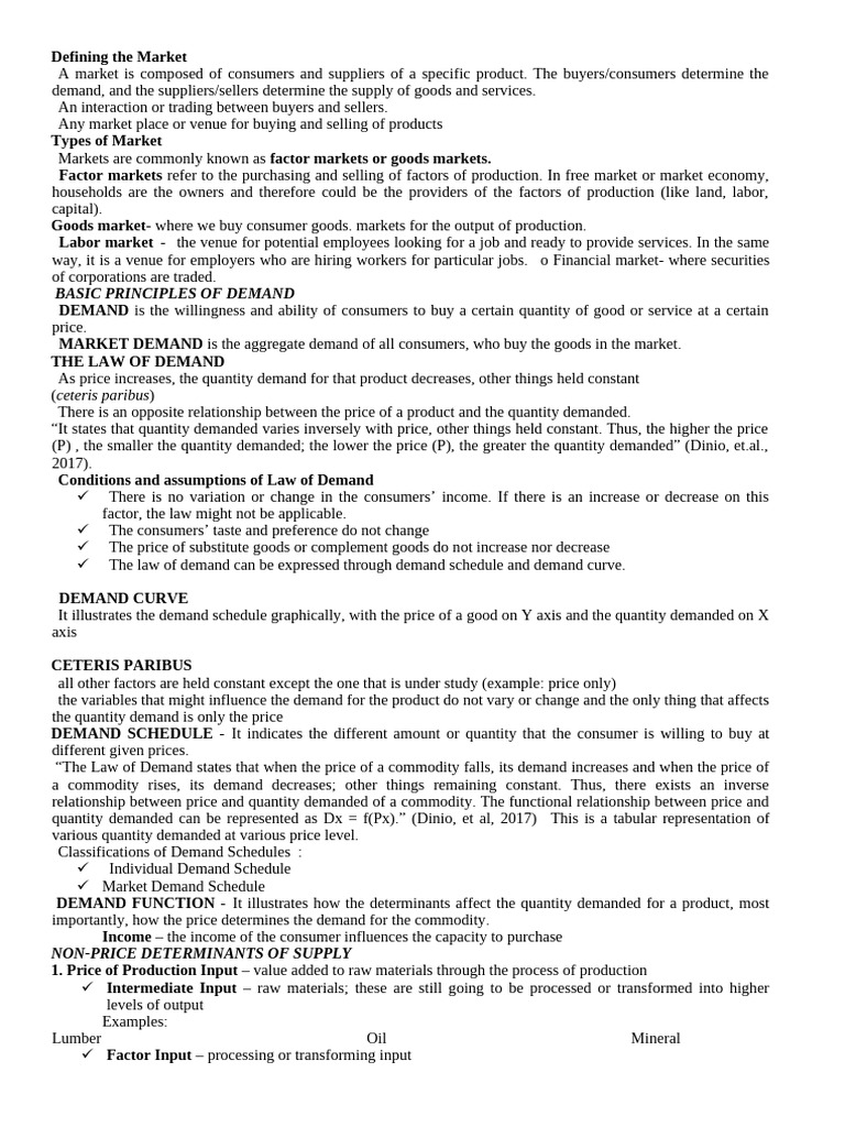 Defining The Market | PDF