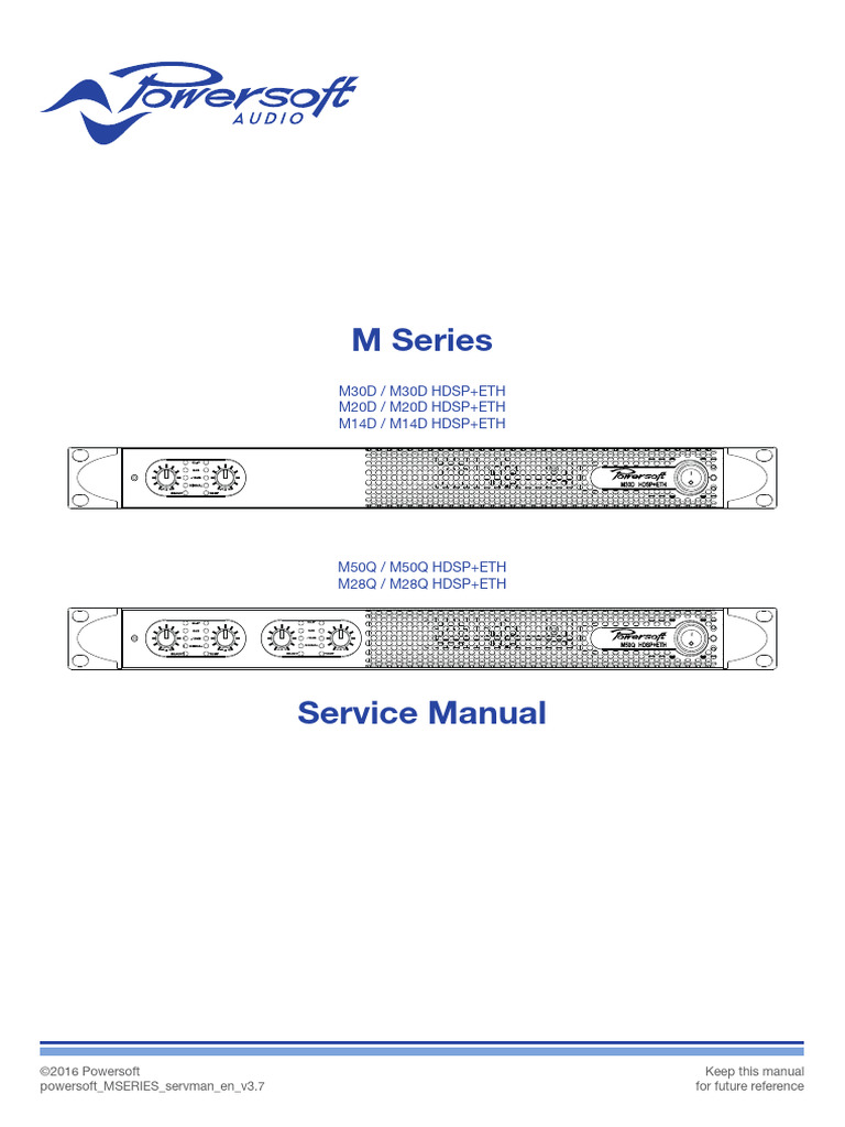 Powersoft m50q M - Series | PDF