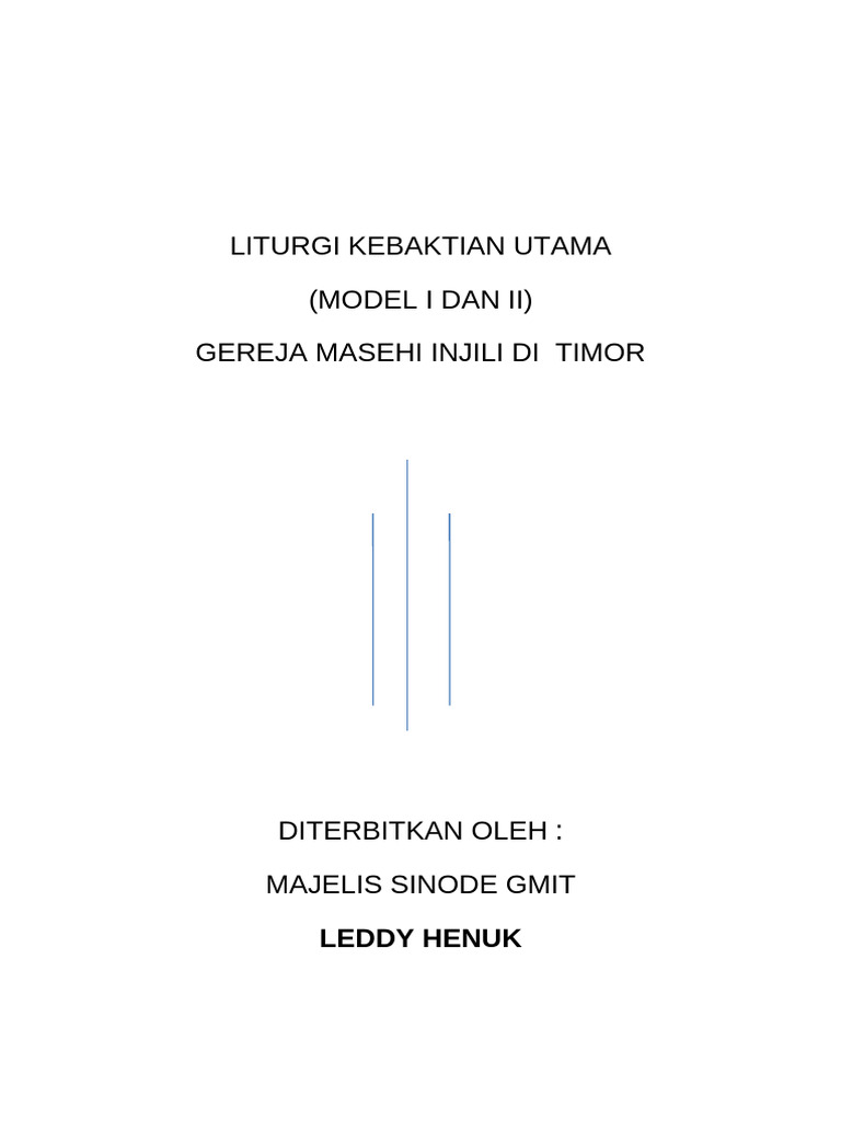 Liturgi Model 2 | PDF