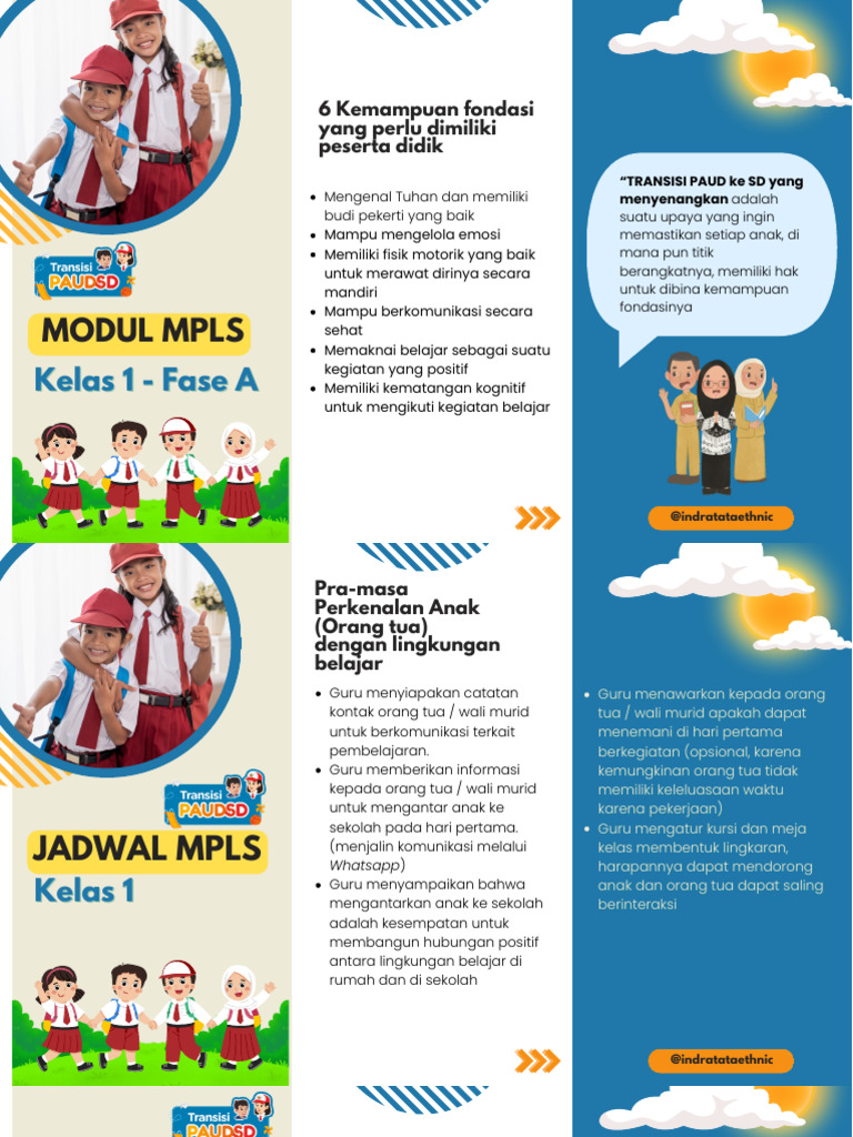 Jadwal MPLS 2024-2025 Kelas 1 | PDF