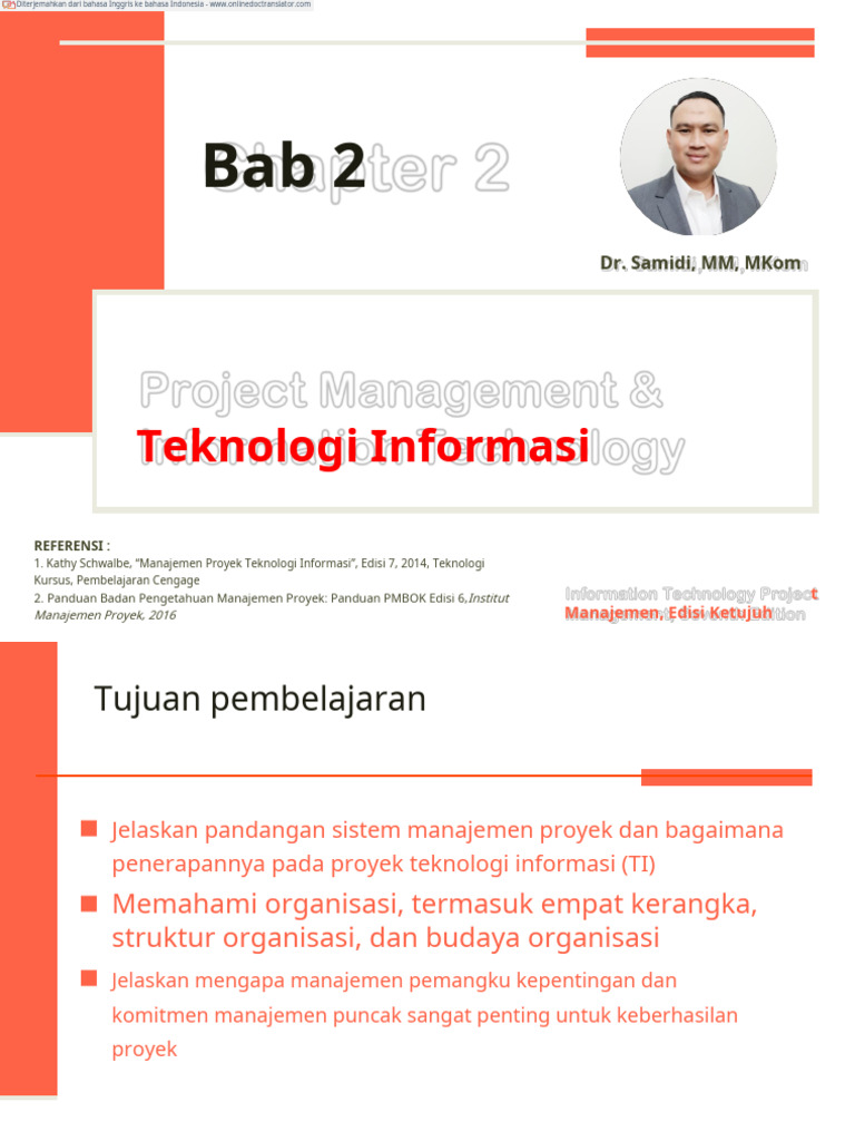 02 Samidi ManProTI - Ch2 Project Management Information Technology - En.id | PDF