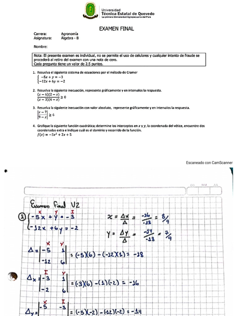 Examen Final V2 | PDF
