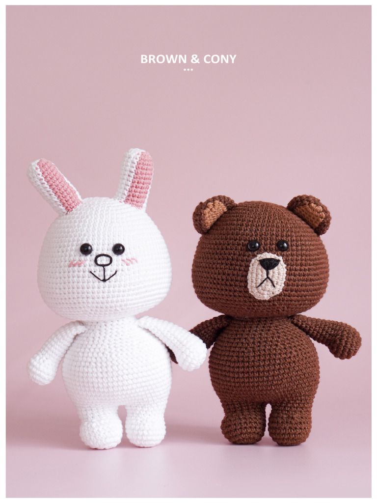 Brown and Cony Crochet Bear and Rabbit | PDF