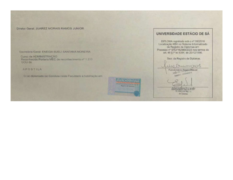 Diploma Univ Estacio | PDF