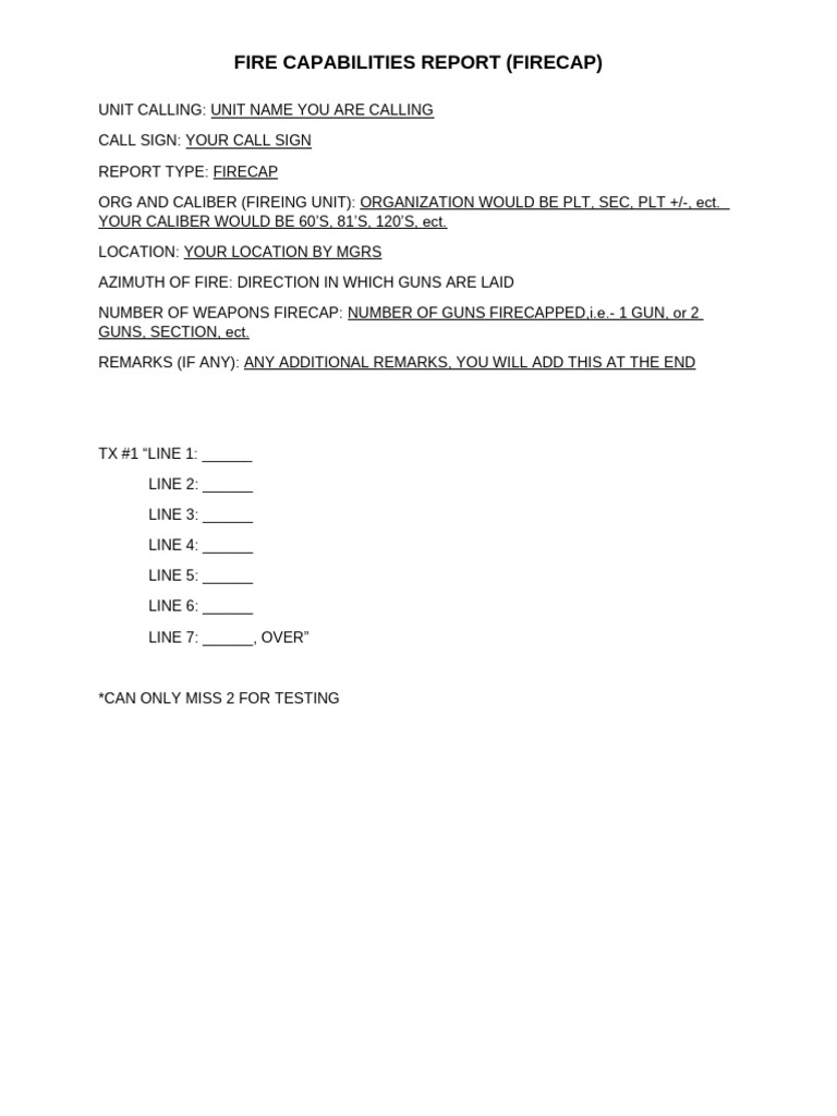 1b. FIRECAP AND DISPLACMENT REPORT | PDF | Technology & Engineering ...