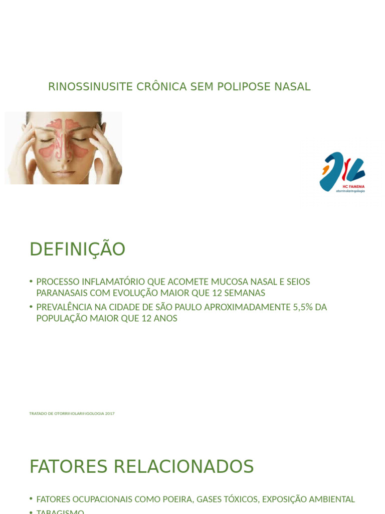 Rinossinusite Crônica Aula1 | PDF