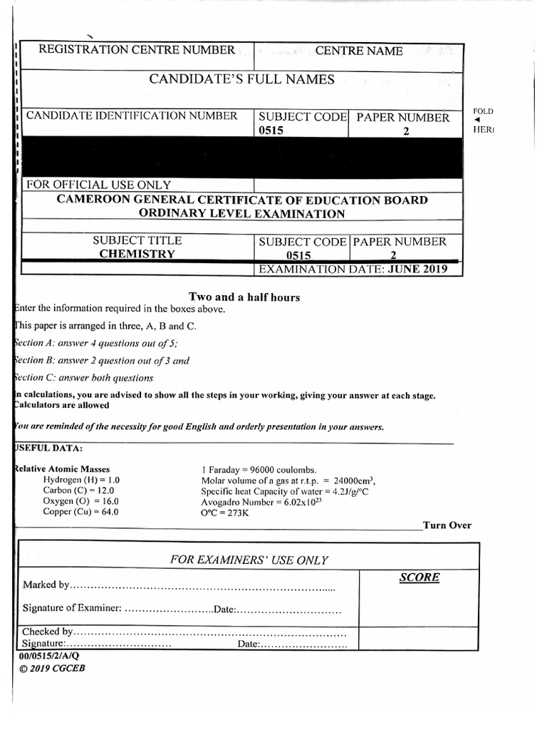 Ol Chem 2 2019 | PDF
