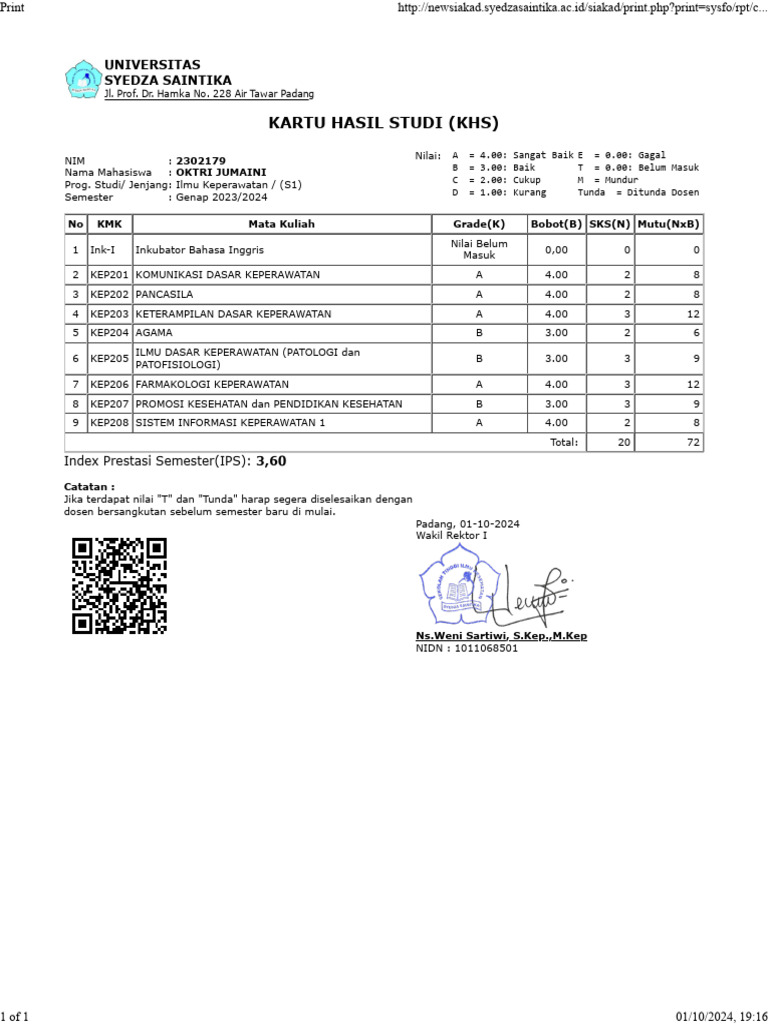 Nilai Oktri Jumaini | PDF
