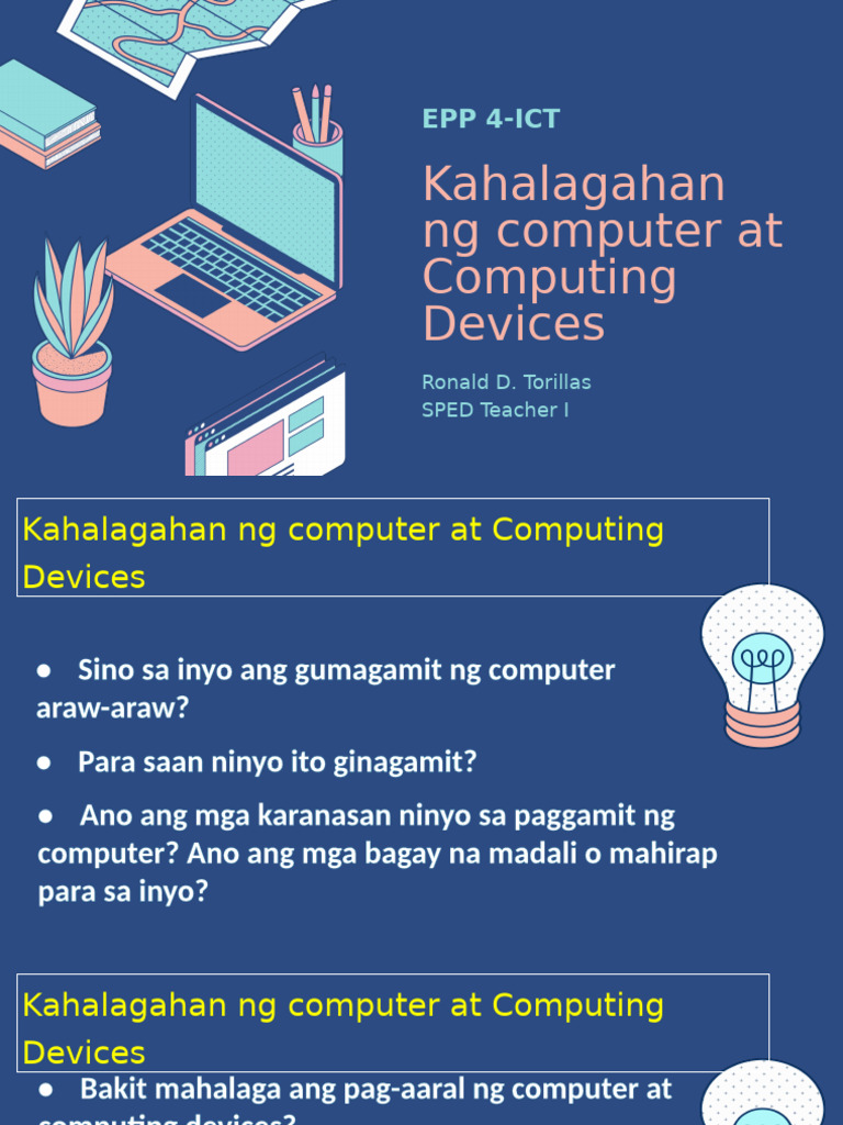 ICT 4 Lesson 1 | PDF