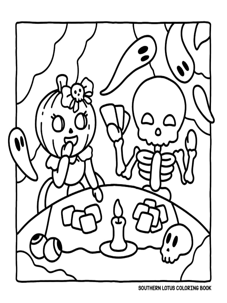 veryDemureVerySpookyCuteEasyColoringBookFree2 4 | PDF