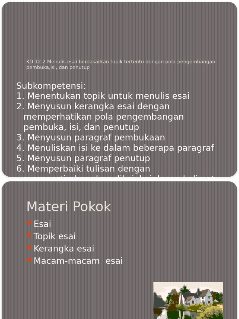 8.mnulis Esay DG Topik Trtentu | PDF