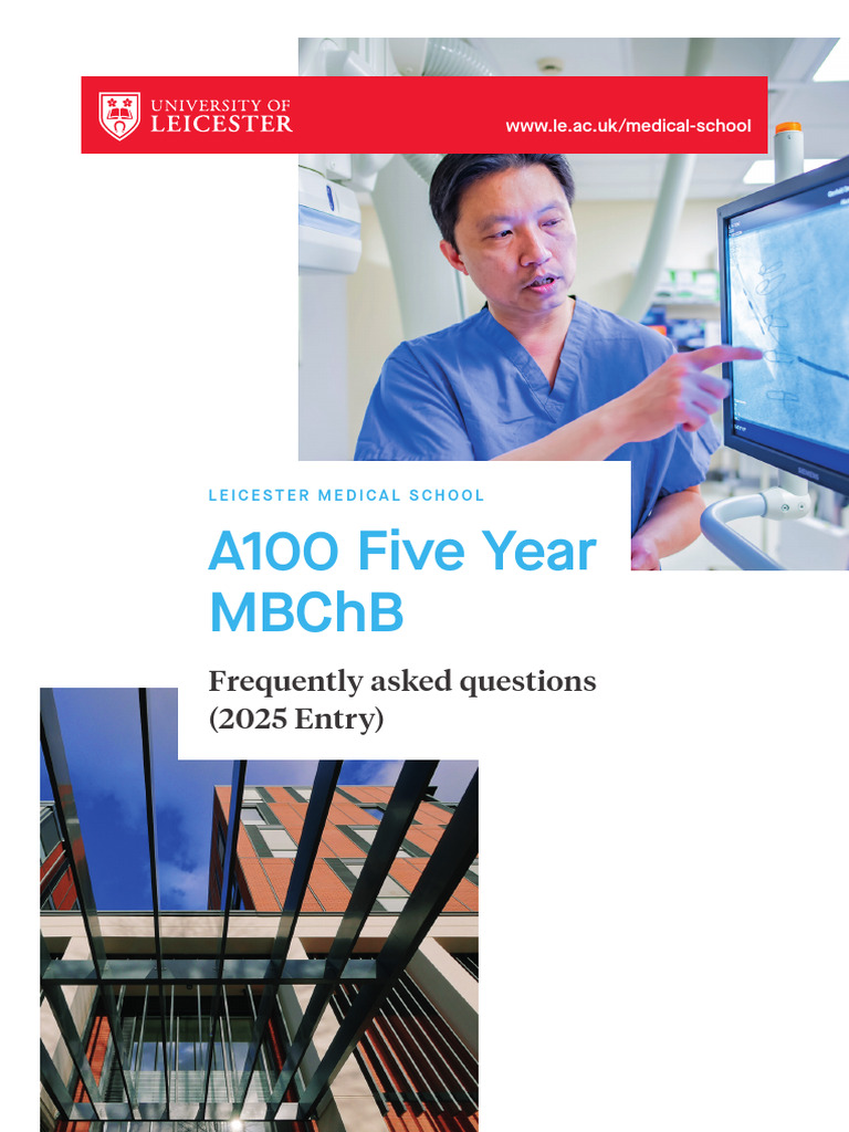 MRF 137300 A100 Five Year MBCHB FAQs 2025 ENTRY FINAL | PDF