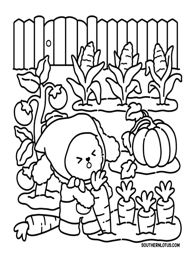 Little Fuzzy Cute Easy Coloring Book Free 2 | PDF