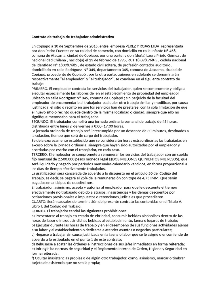 Contratos de Trabj-Liqui-Finiq | PDF