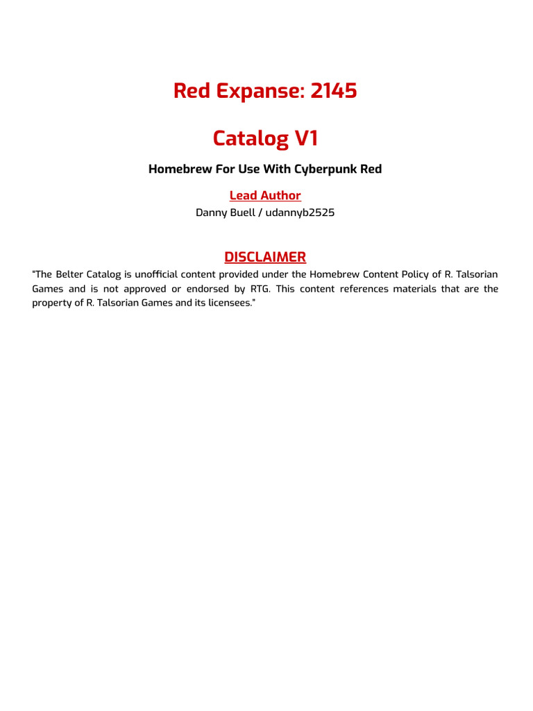 Expanded Collection of Items Catalog - CPRED | PDF