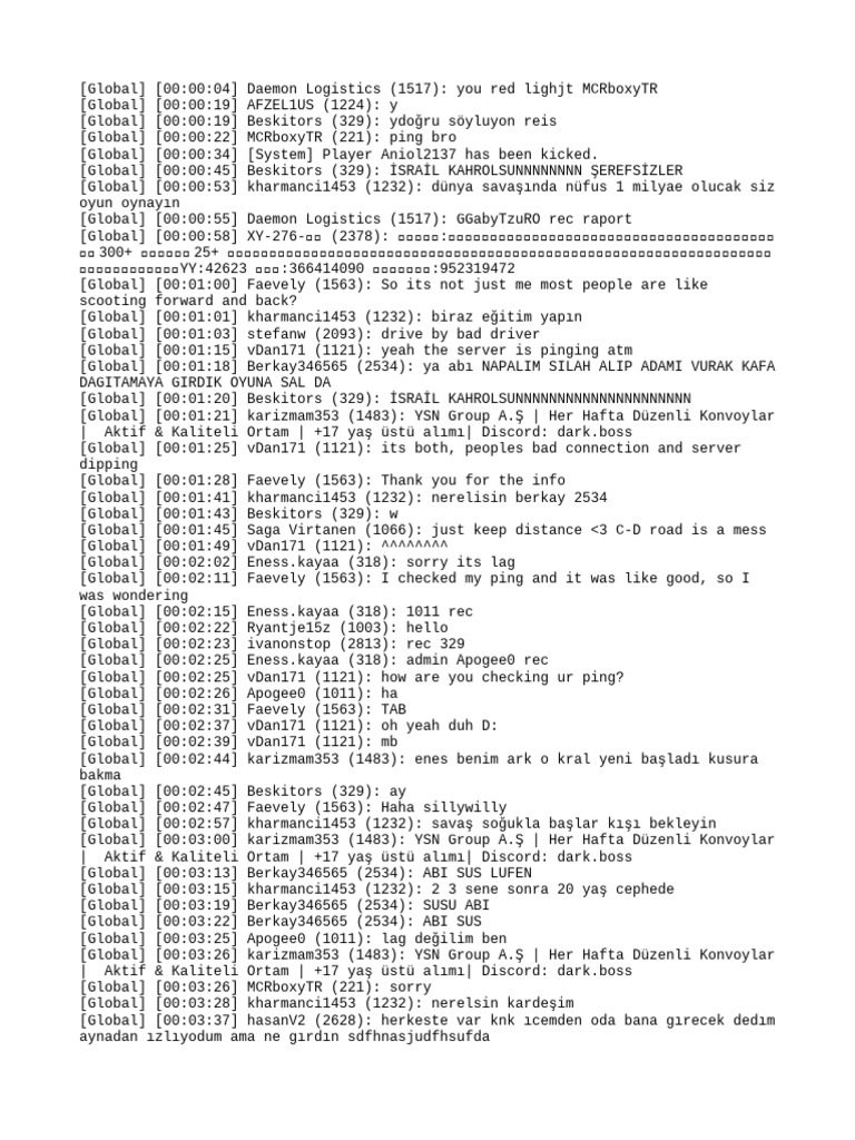 Chat 2024 08 03 Log | PDF