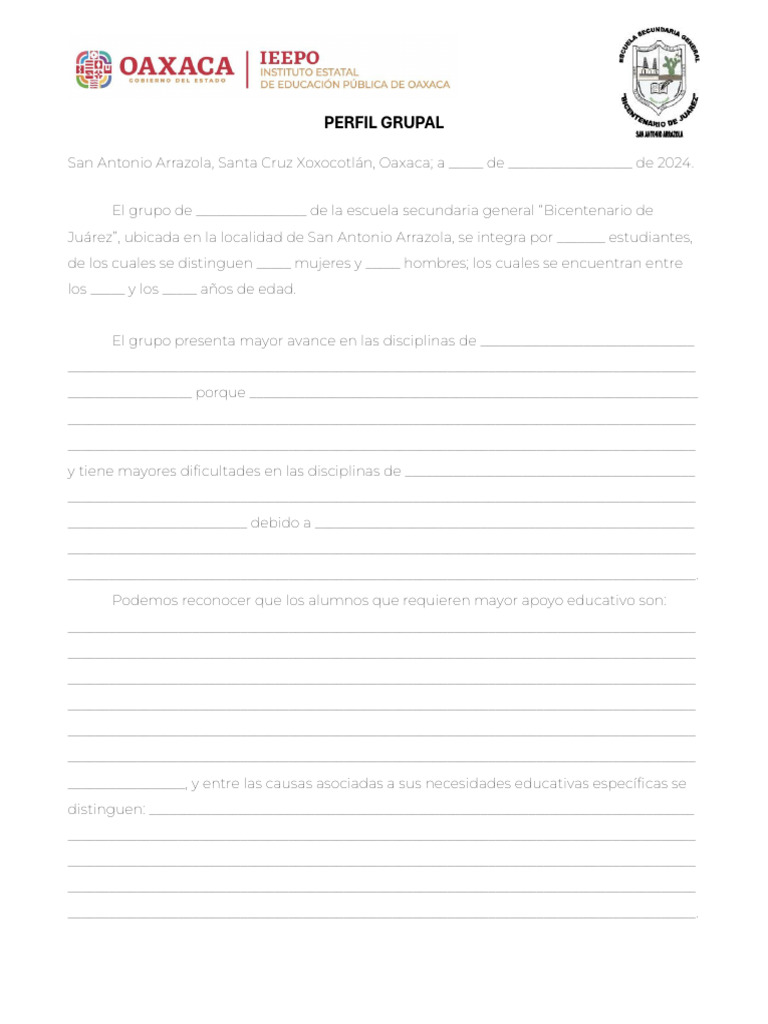 Perfil Grupal - 081310 | PDF