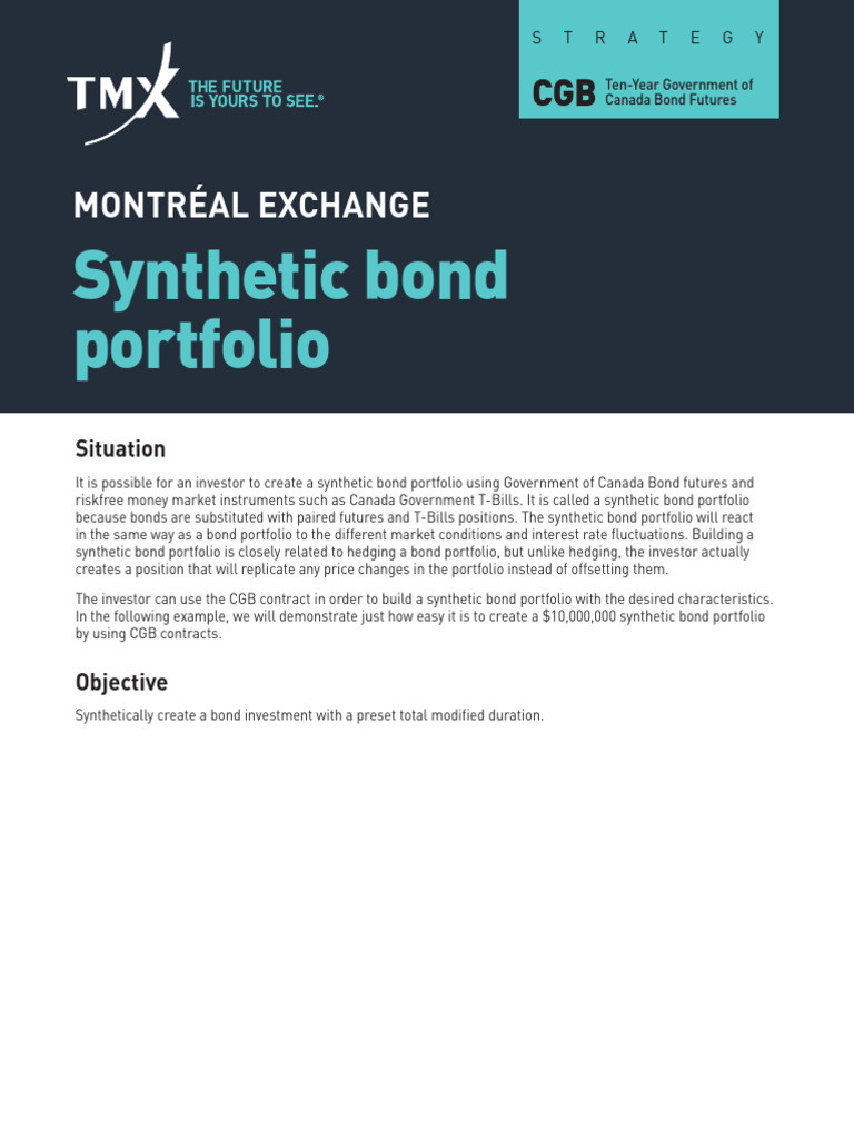 Synthetic Bond Portfolio | PDF