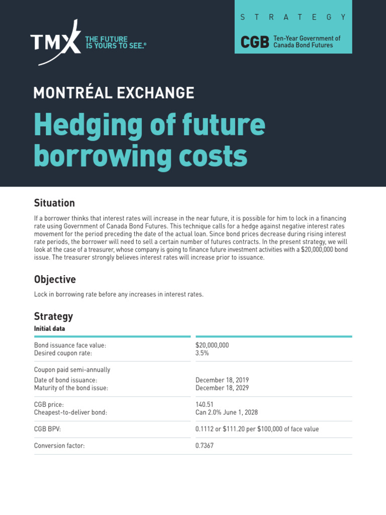 Hedging of Future Borrowing Costs | PDF
