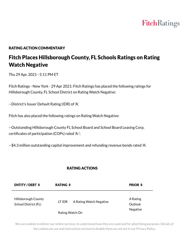 Fitch Rating 2021 | PDF