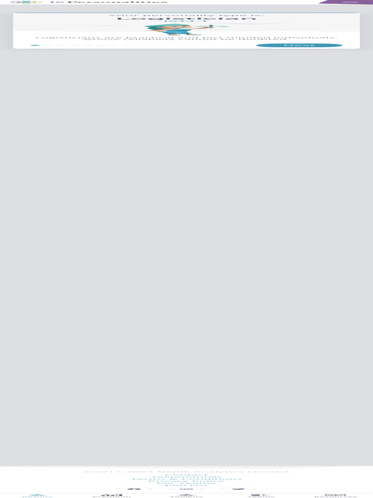 Introduction Logistician (ISTJ) Personality 16personalities | PDF