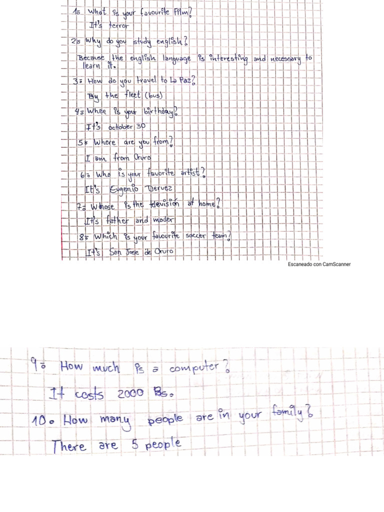 Questions Words | PDF