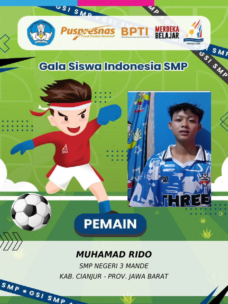 Idcard Pemain Muhamad Rido | PDF