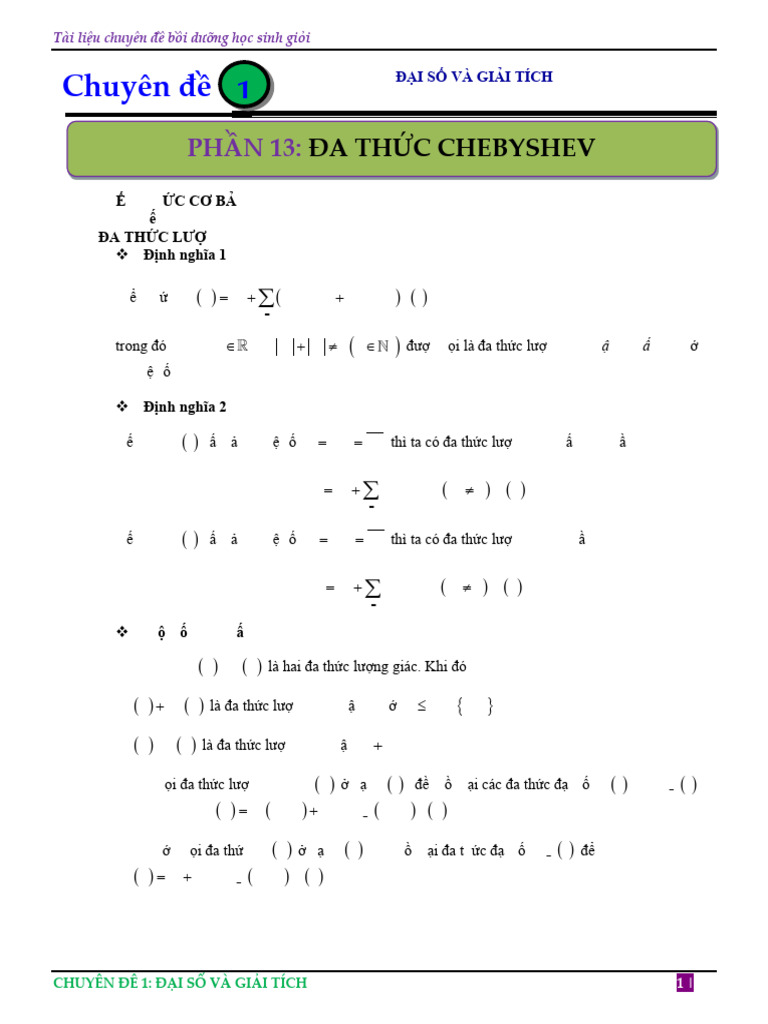 09.da Thuc Chebyshev | PDF