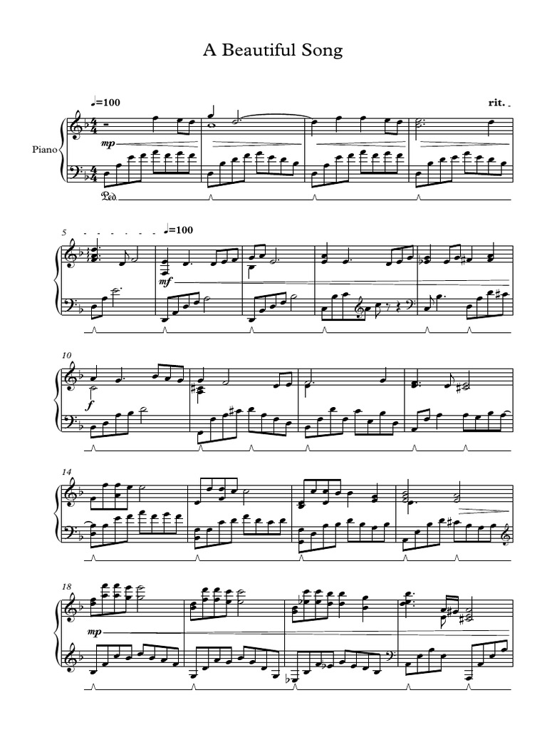 Nier Automata - A Beautiful Song | PDF