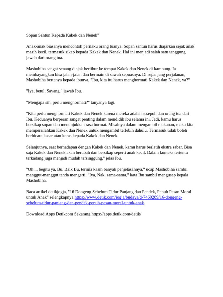 Kakek Dan Nenek | PDF