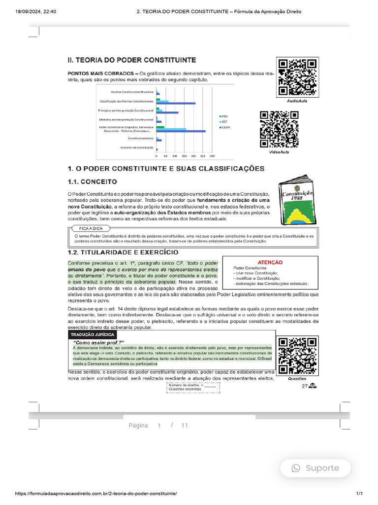 Teoria Do Poder Constituinte | PDF
