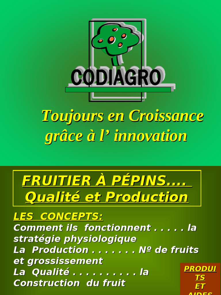 Arbre Fruitier A Pepin Q Et PRD Ranc | PDF