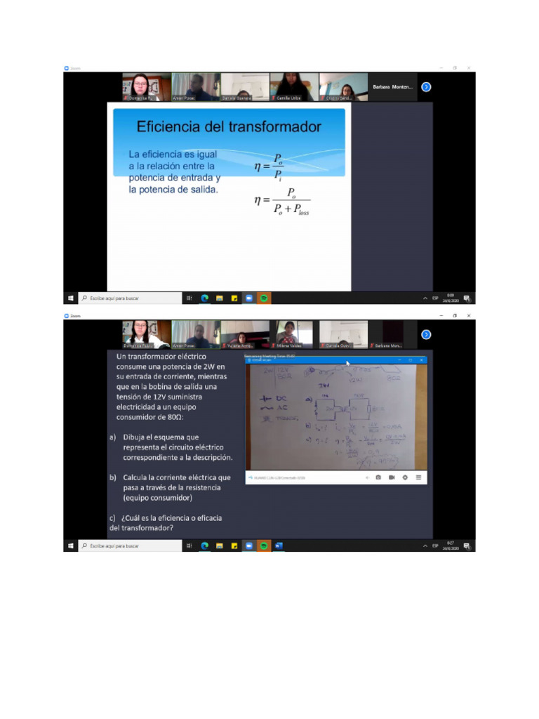 Eficiencia Del Transformador | PDF