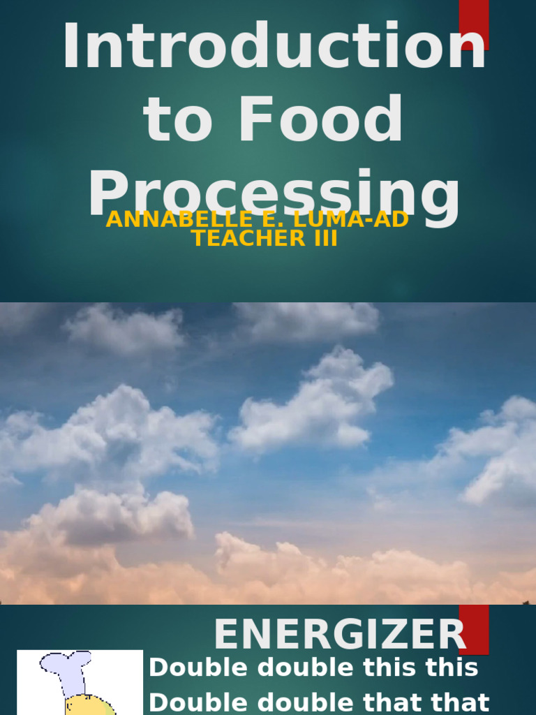Introduction To Food Processing | PDF