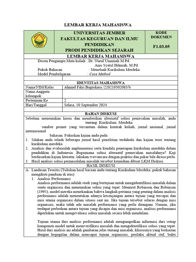 LKM TM 3 Menilai Kebutuhan Identifikasi Tujuan | PDF