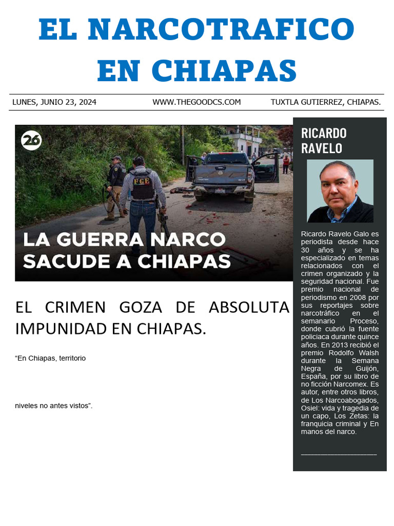 El Narcotrafico en Chiapas | PDF