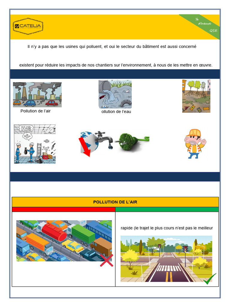 Quart D'heure Nuisances Et Pollutions Catelia | PDF