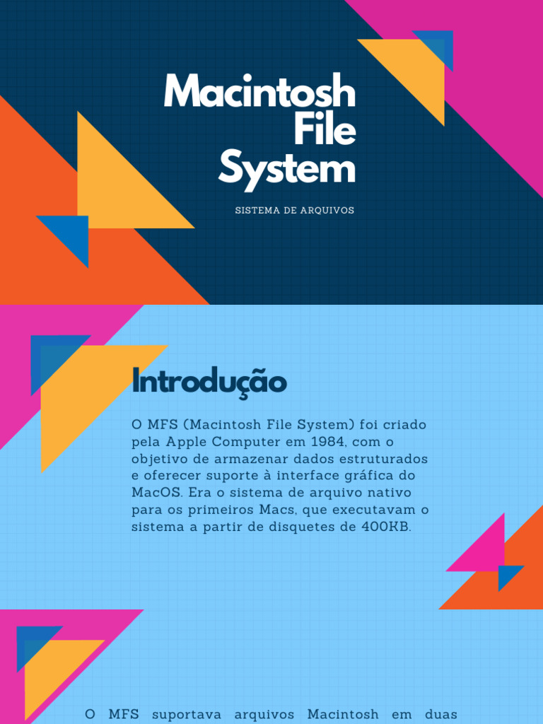 Macintosh File System - Sistemas Operacionais | PDF