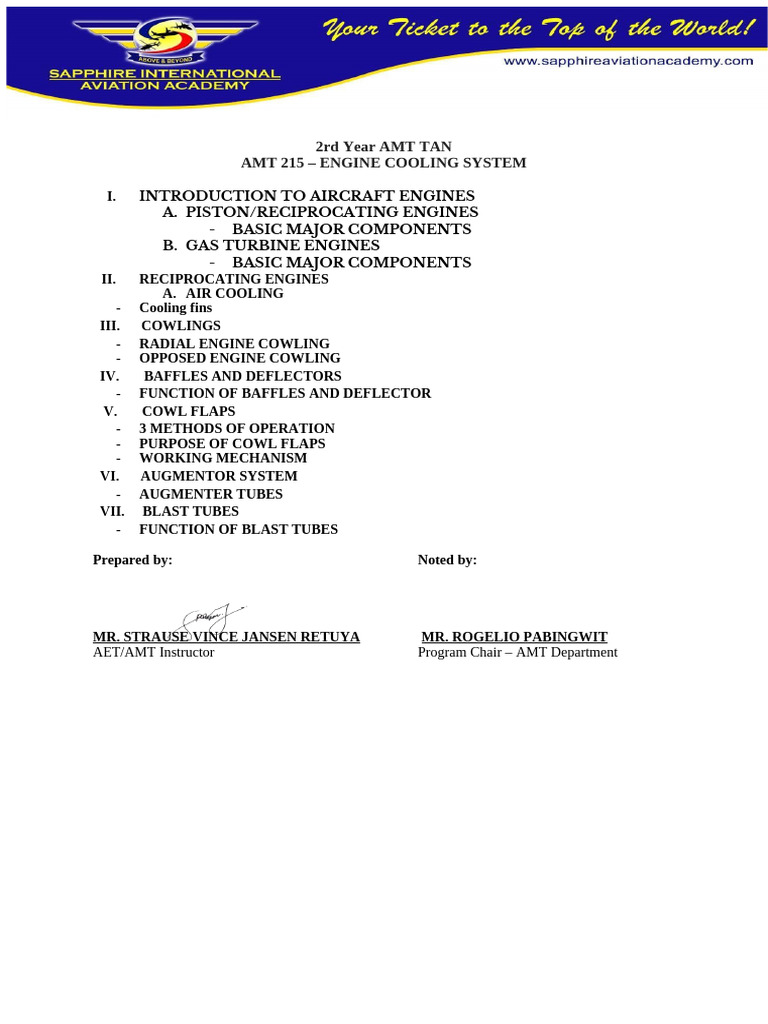 Amt 215 - Scope of Exam | PDF