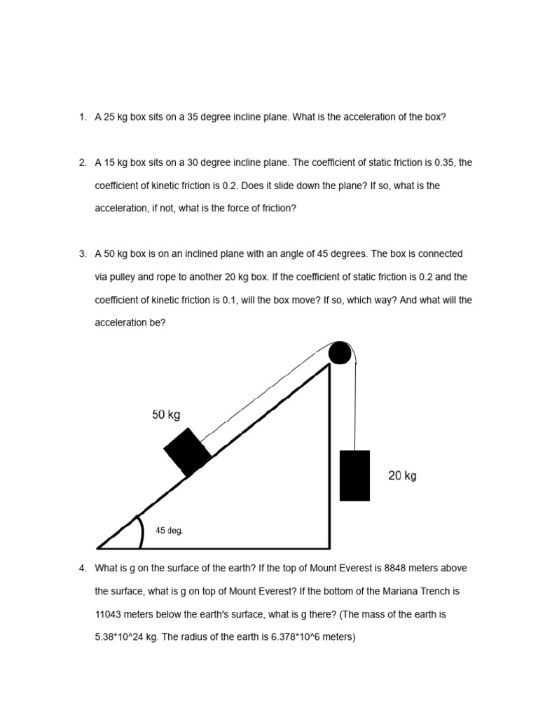 Fall 2024 SI Session 8 - Friction and Gravitation | PDF