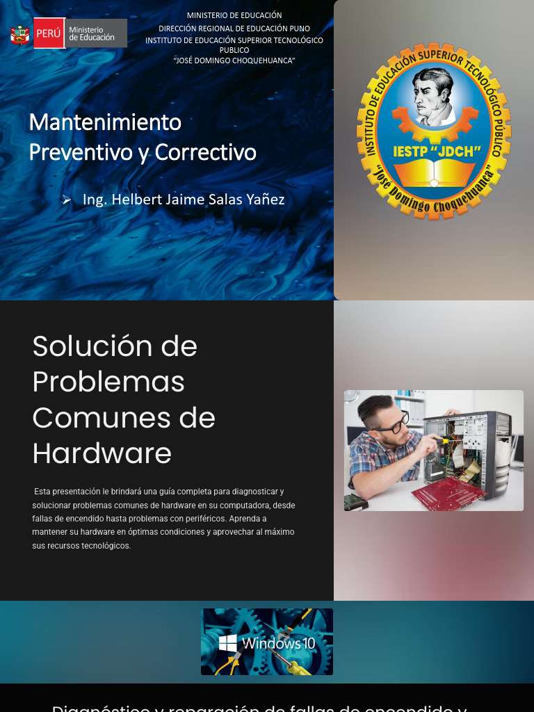 Semana 07 Solucion de Problemas Comunes de Hardware | PDF