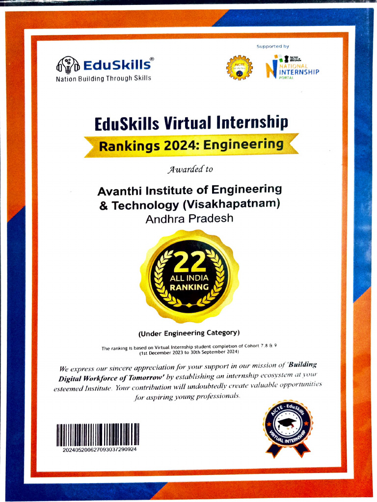 AIETM-Eduskills - Award - 2024 | PDF