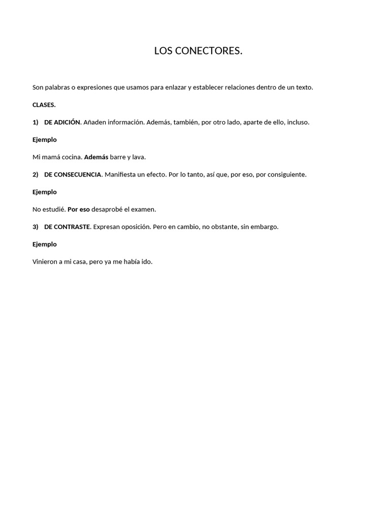 Los Conectores | PDF