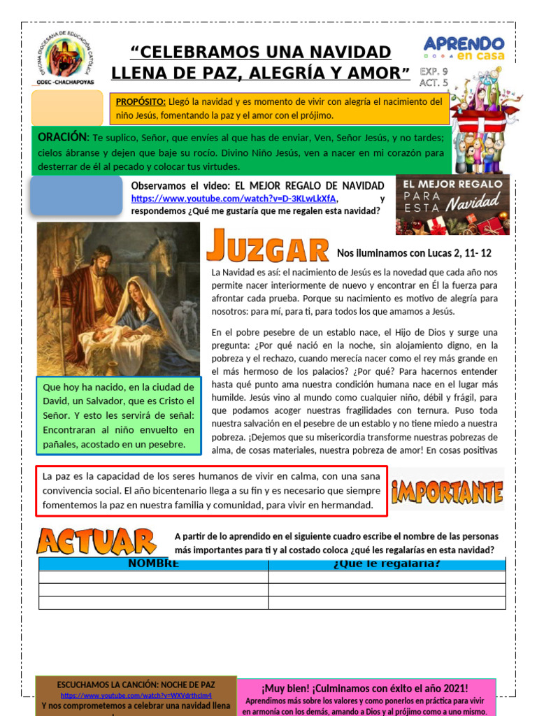 Exp.9 Act. 5 - VI Y VII CICLO | PDF