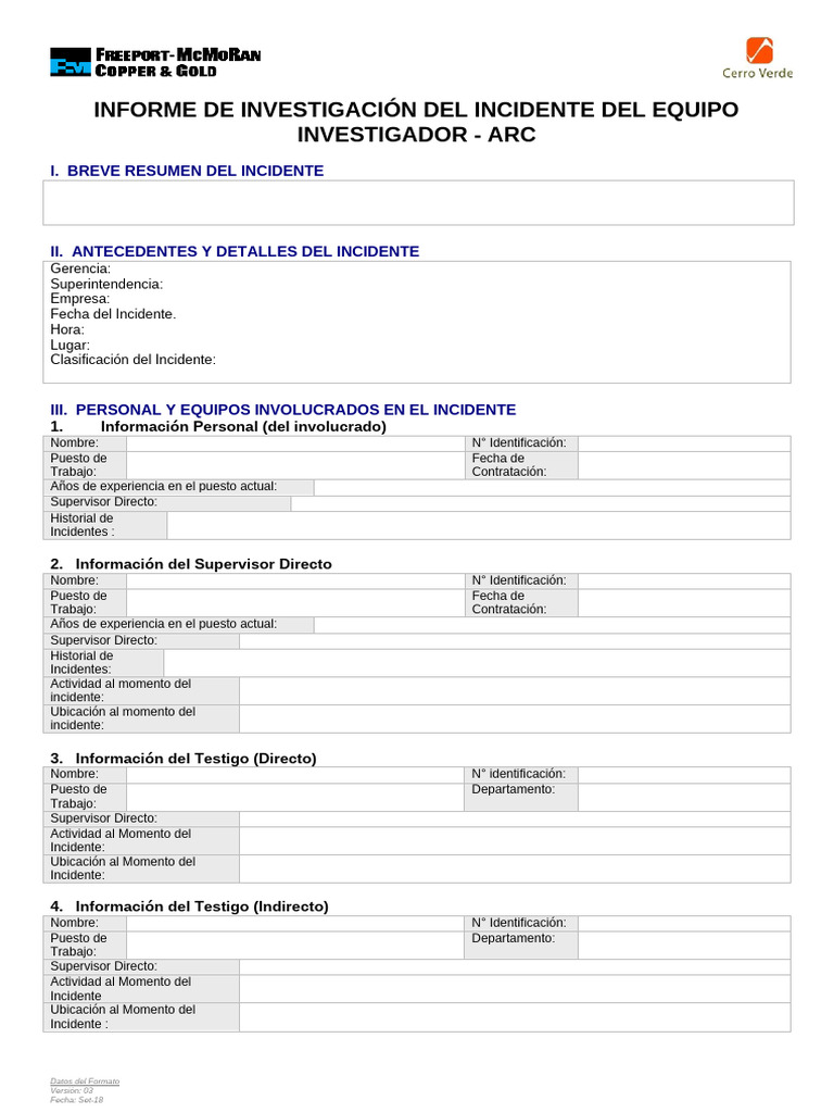 Formato 04 Reporte Investigación Incidente Eq. Investigador - ACR - v03 ...