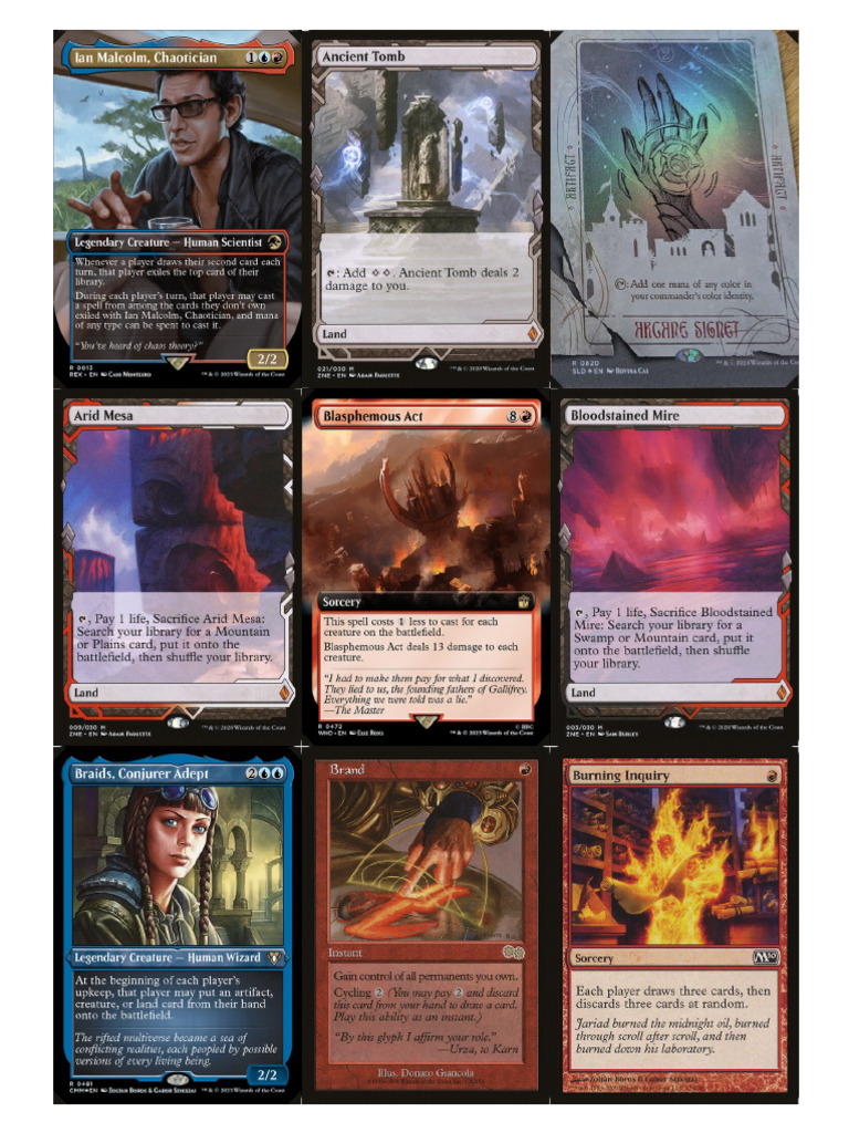Commander Deck Ian Malcolm's Chaos Theory | PDF