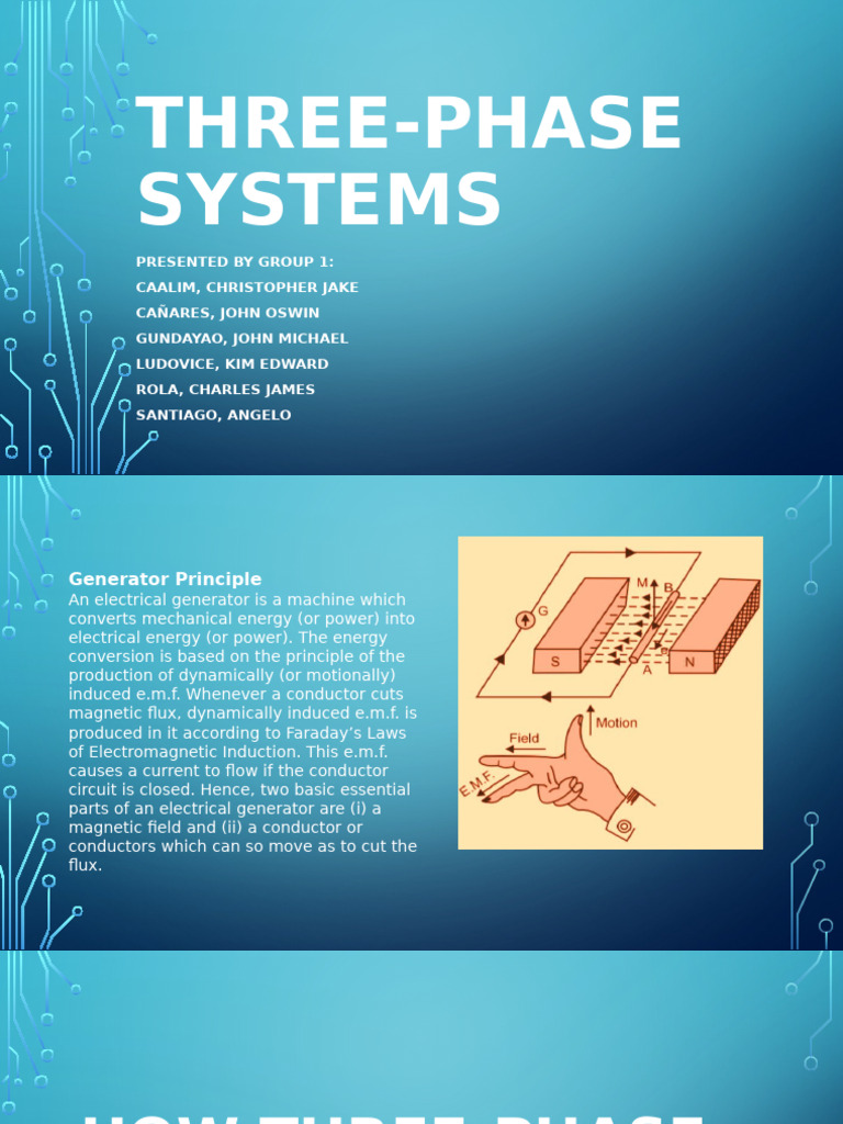 Group 1 Three Phase Systems | PDF