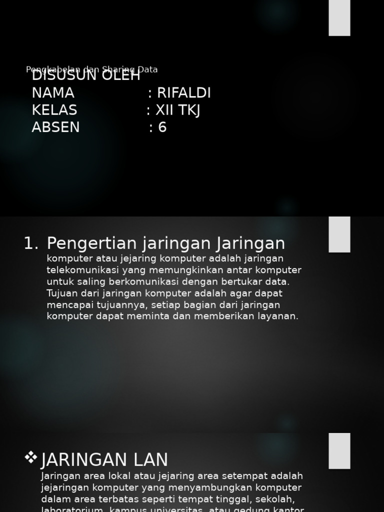 Presentasi Sharing Data Cindy Elvi | PDF | Equipment | Telecommunications Equipment