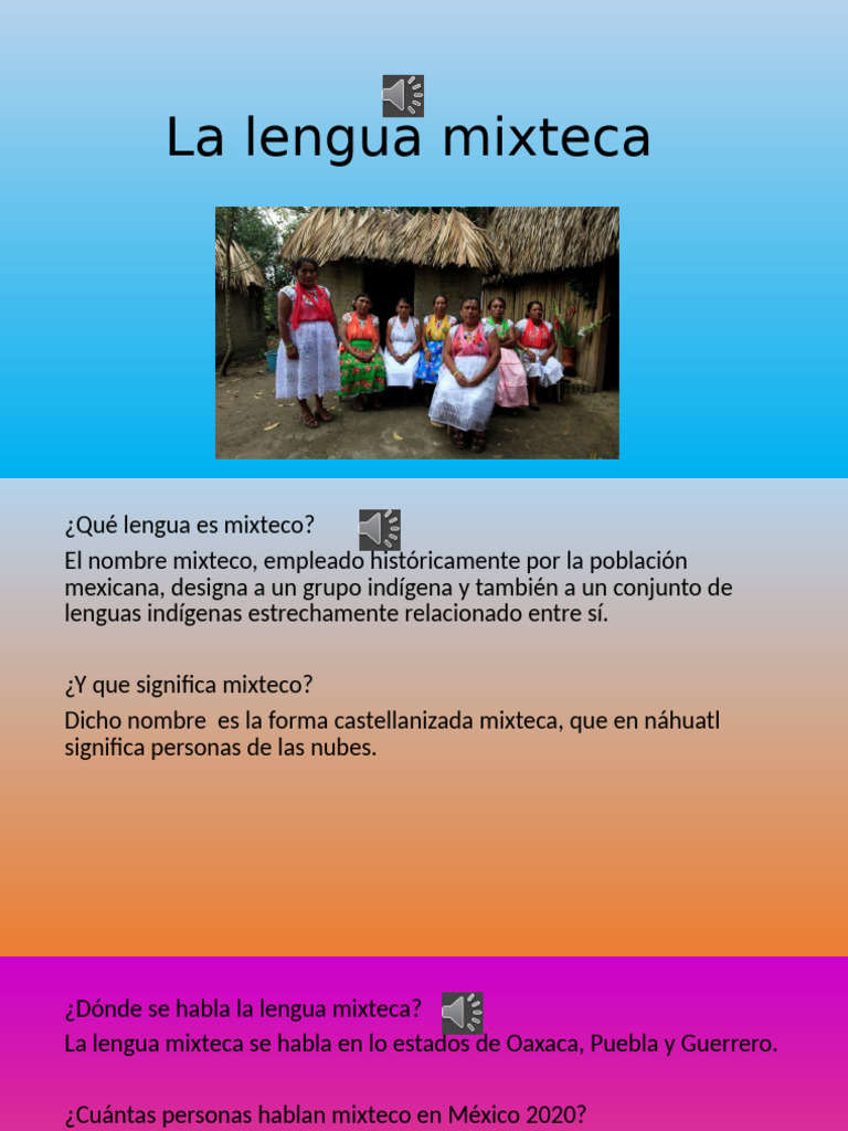 La Lengua Mixteca | PDF