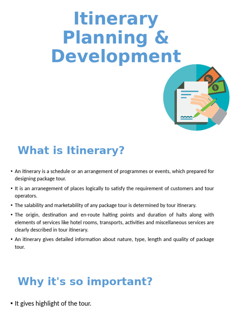 Itinerary Planning and Development-1 | PDF | Tourism | Business